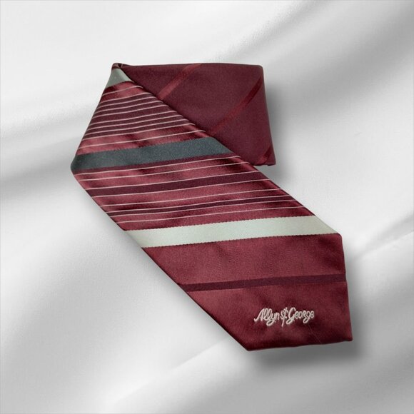 Wembly | Accessories | Vintage Allyn St George For Wembly Mens Burgundy ...